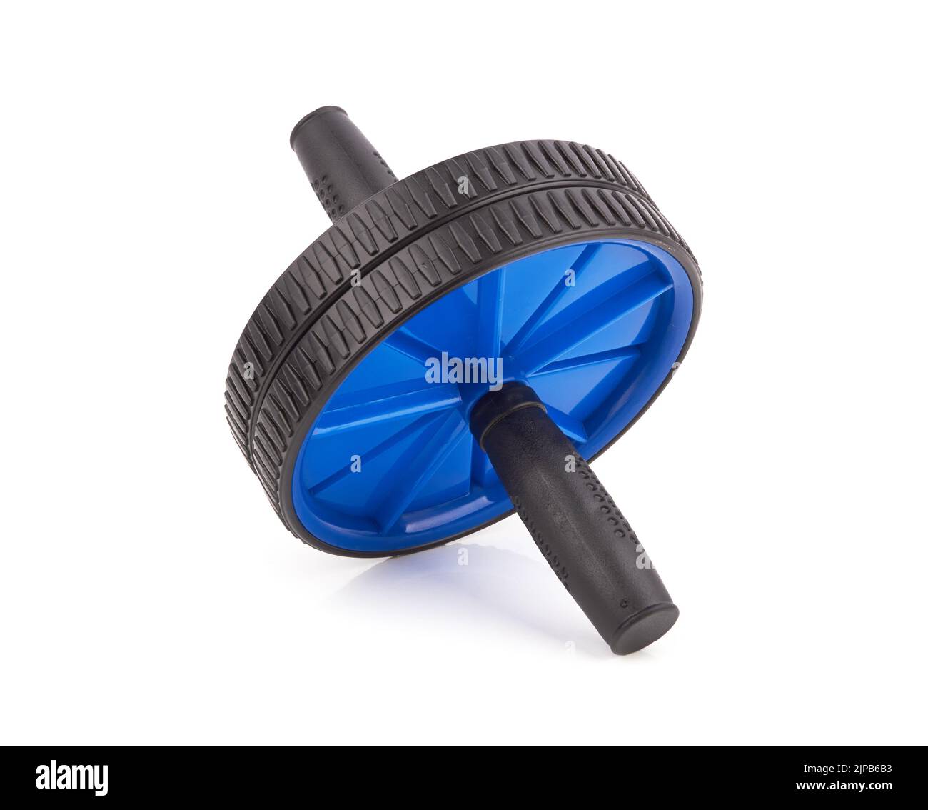 Home fitness wheel isolated on white background Stock Photo - Alamy