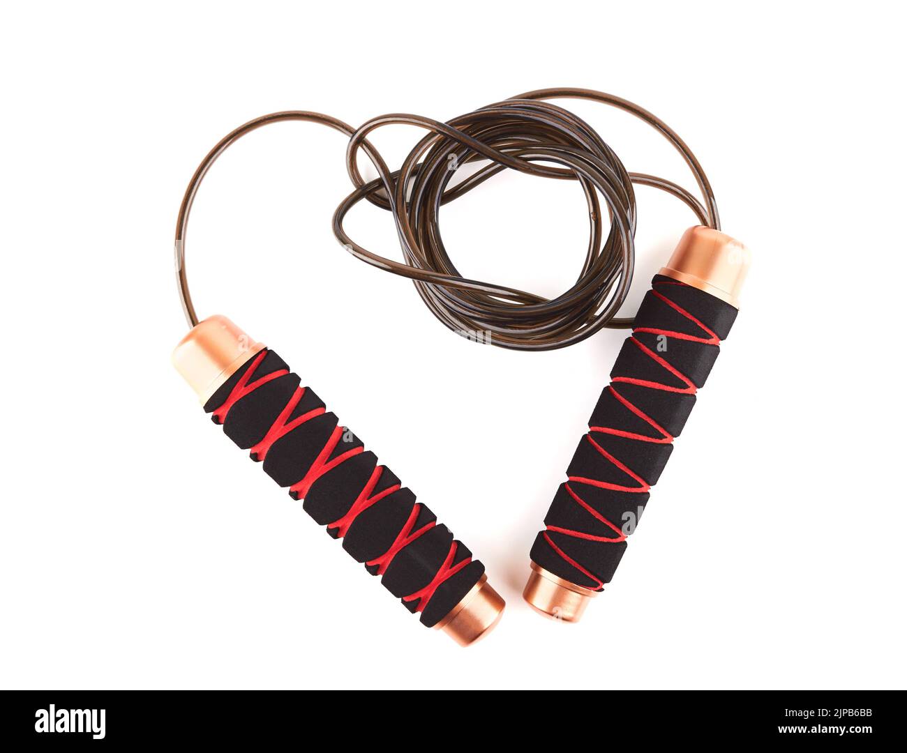 Skipping rope isolated on a white background Stock Photo - Alamy