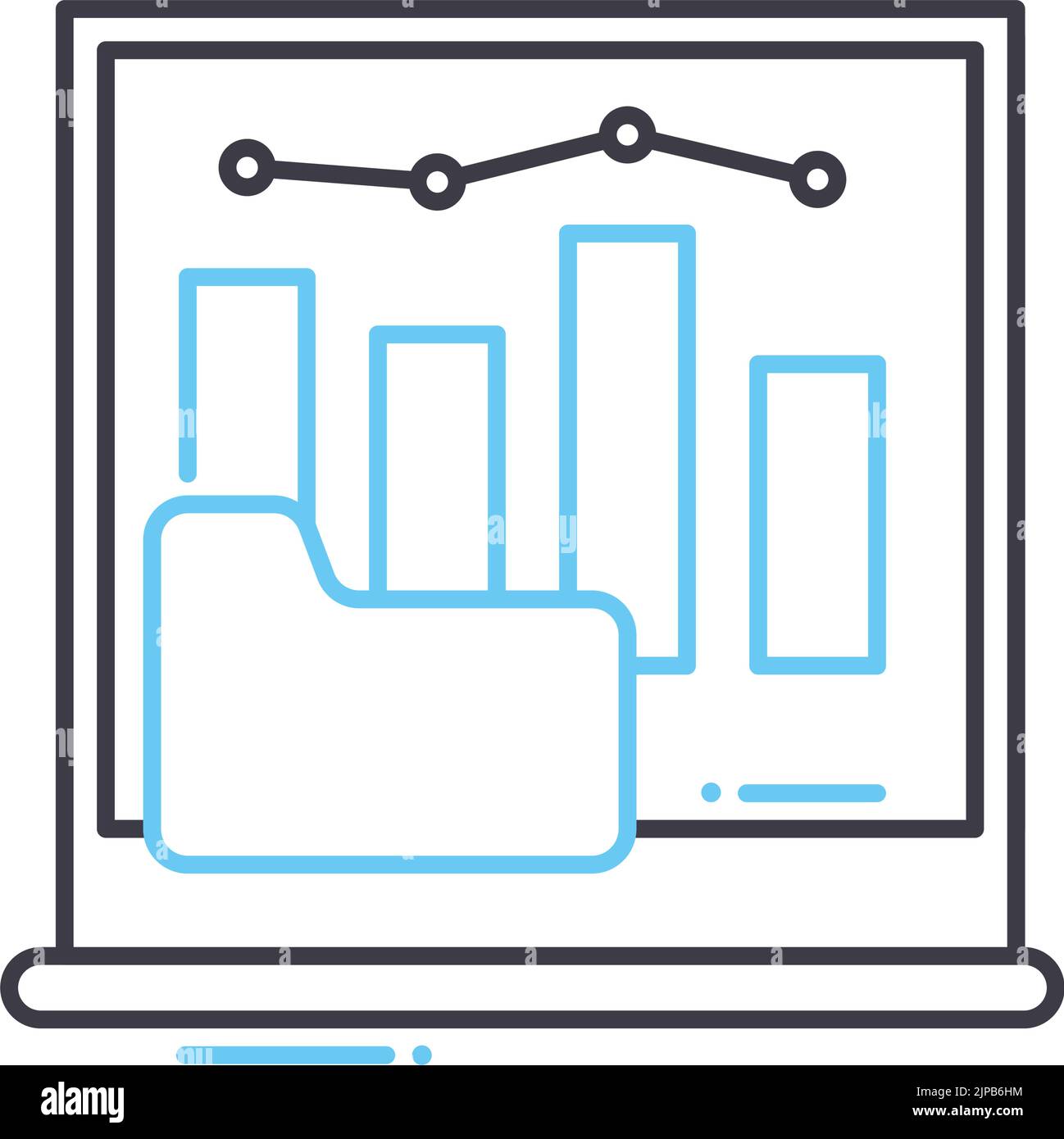 info line icon, outline symbol, vector illustration, concept sign Stock ...