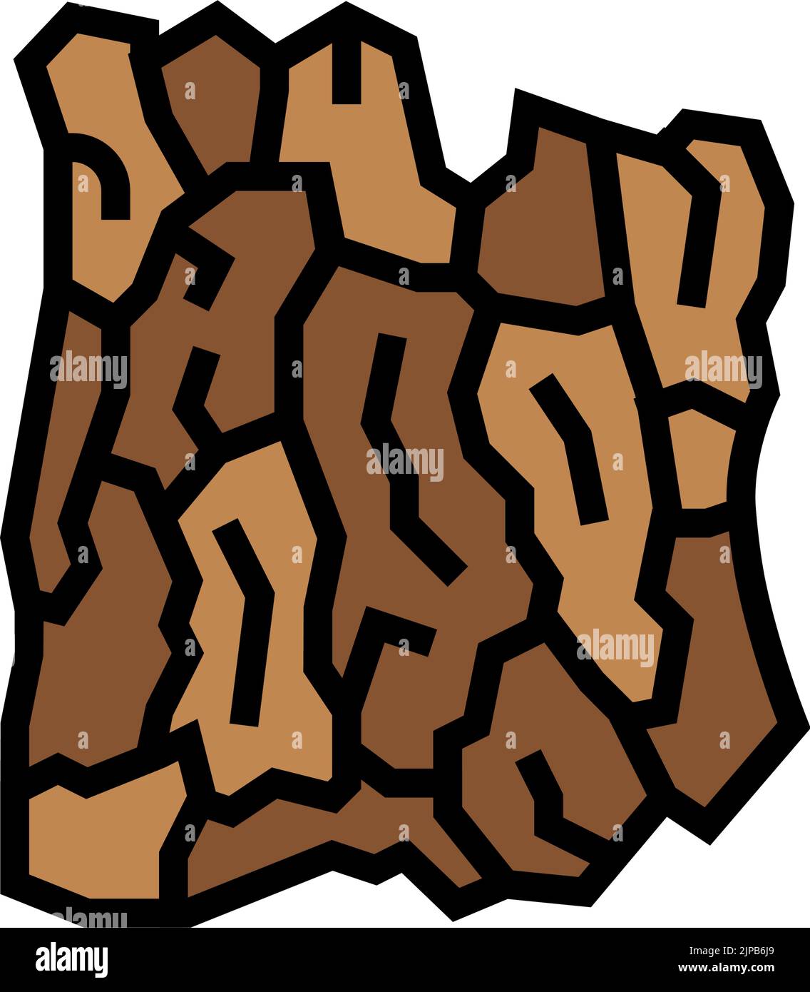 bark wood timber color icon vector illustration Stock Vector Image ...