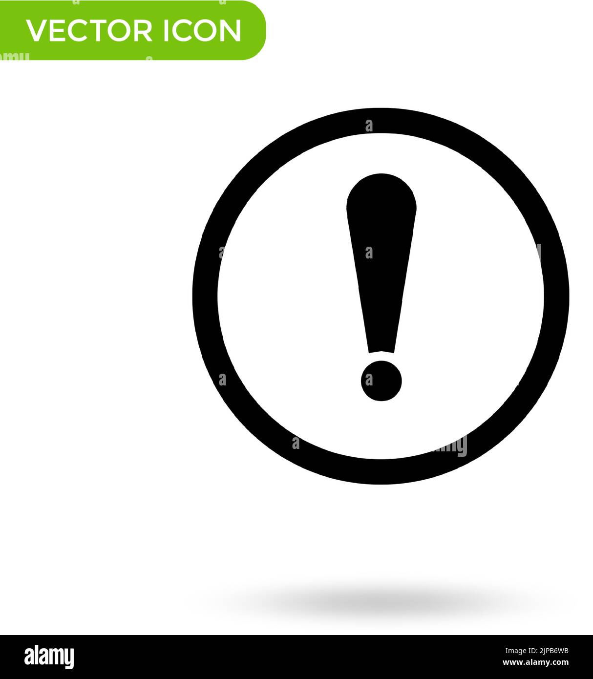 attention mark icon. minimal and creative icon isolated on white ...