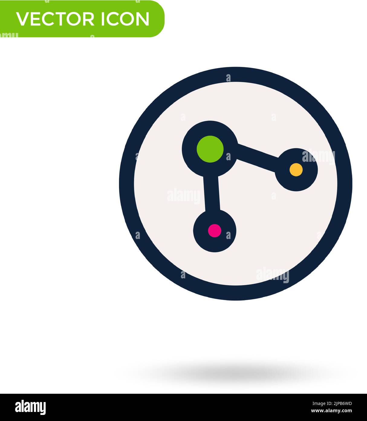 share network icon. minimal and creative icon isolated on white ...