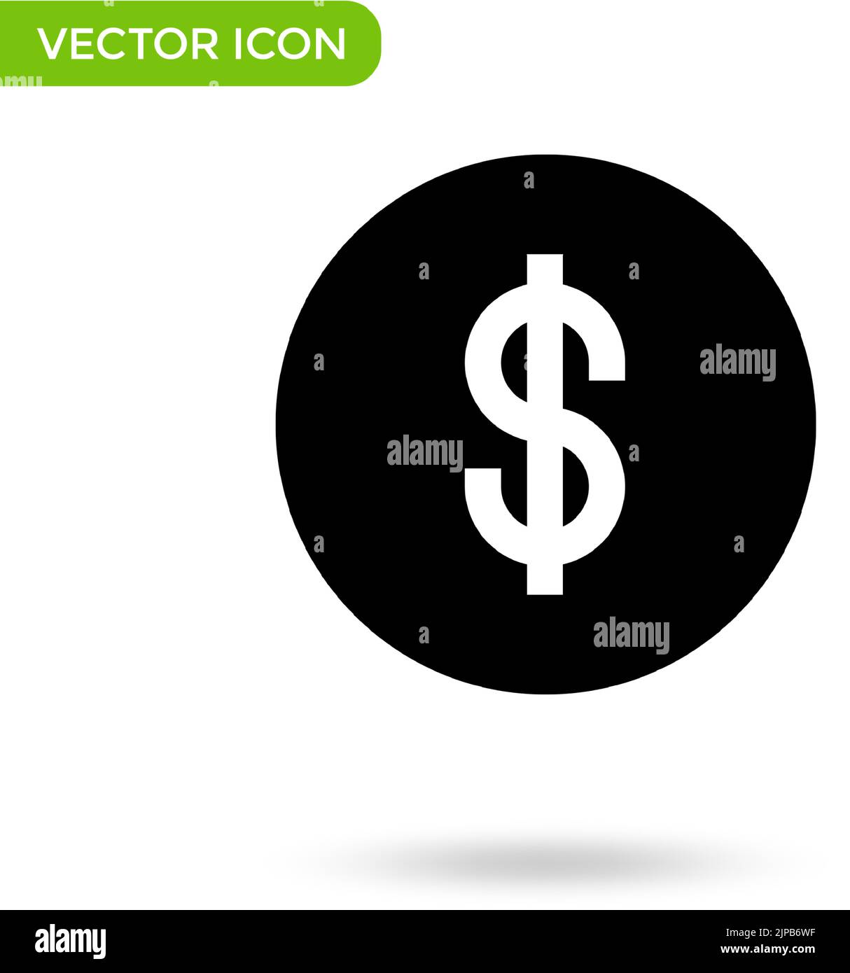 currency dollar icon. minimal and creative icon isolated on white ...