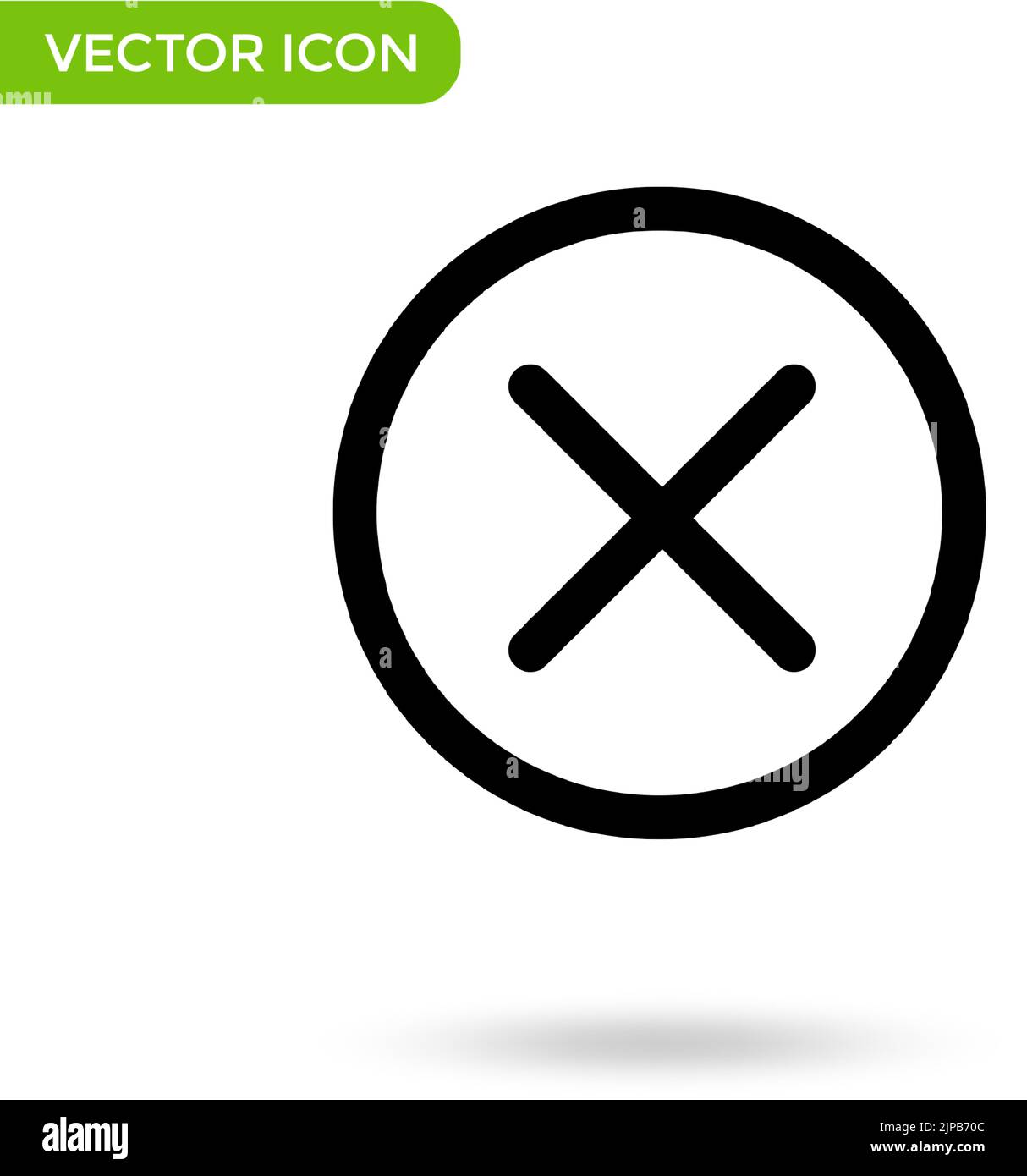 cancel cross icon. minimal and creative icon isolated on white ...