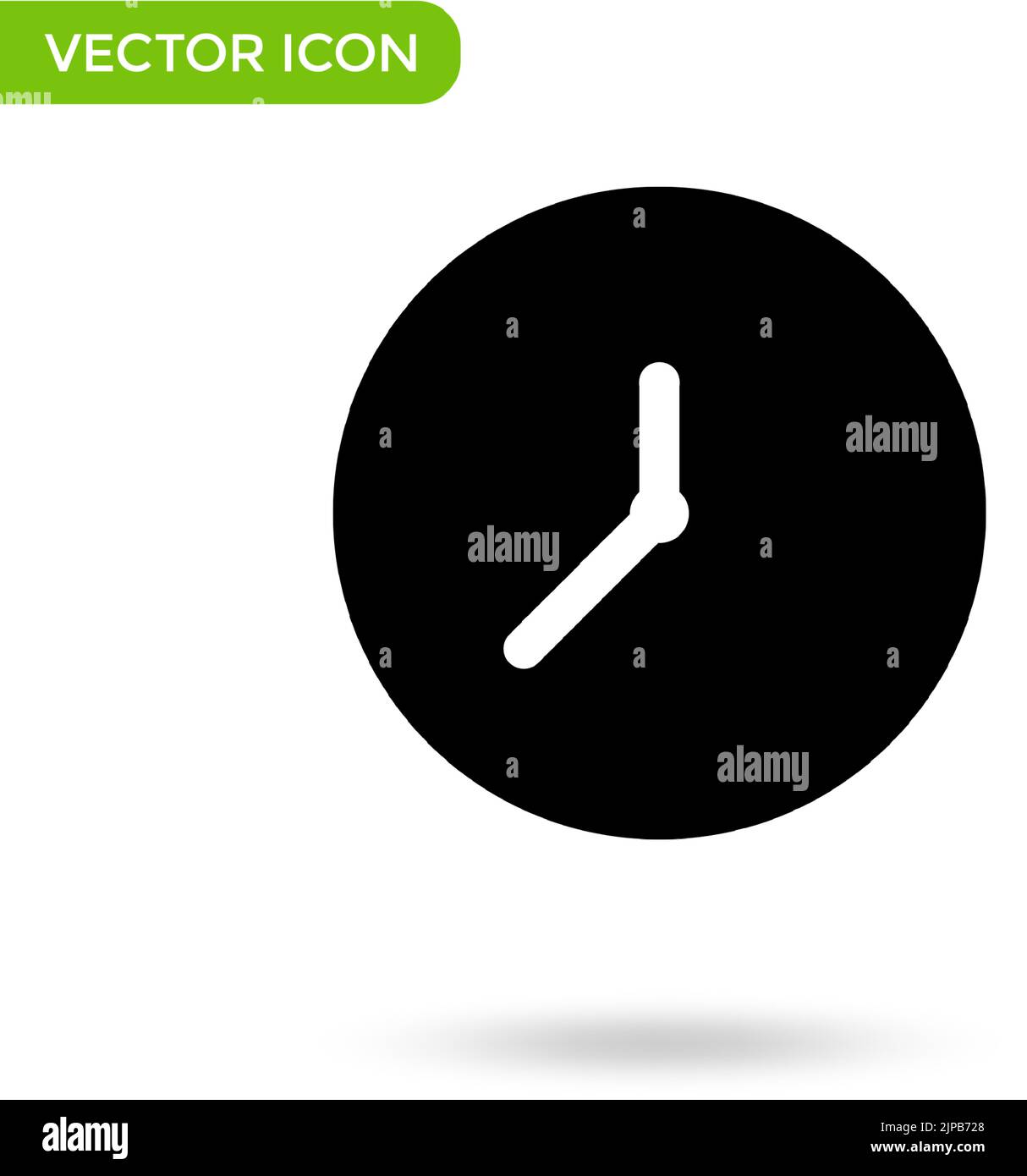 clock icon. minimal and creative icon isolated on white background ...