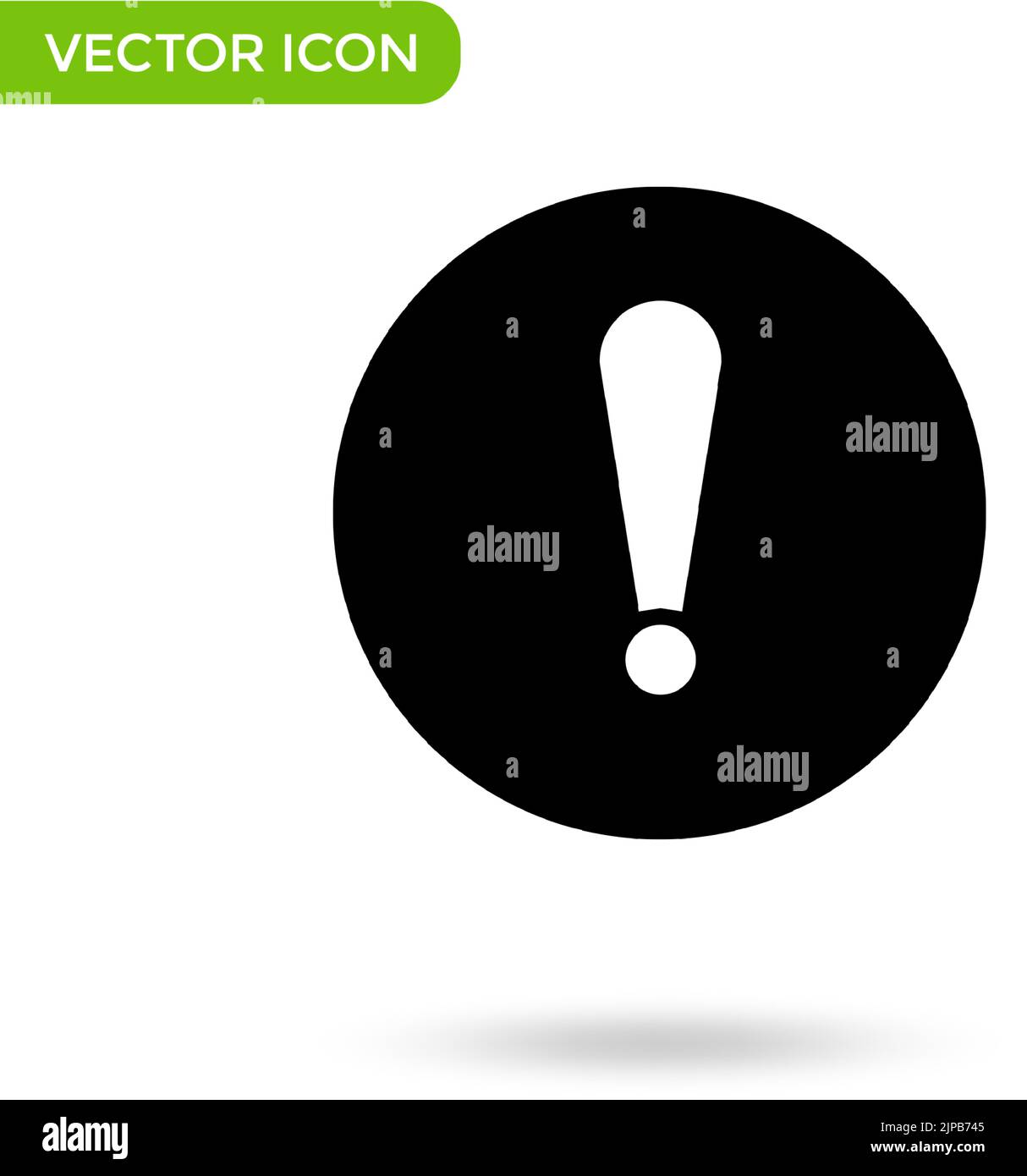 attention mark icon. minimal and creative icon isolated on white ...