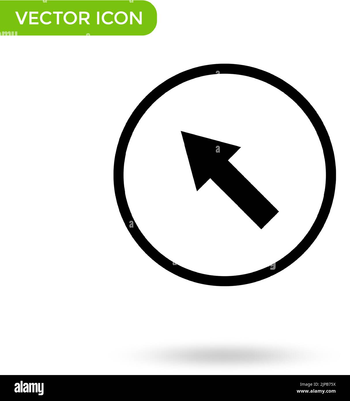 arrow up icon. minimal and creative icon isolated on white background ...