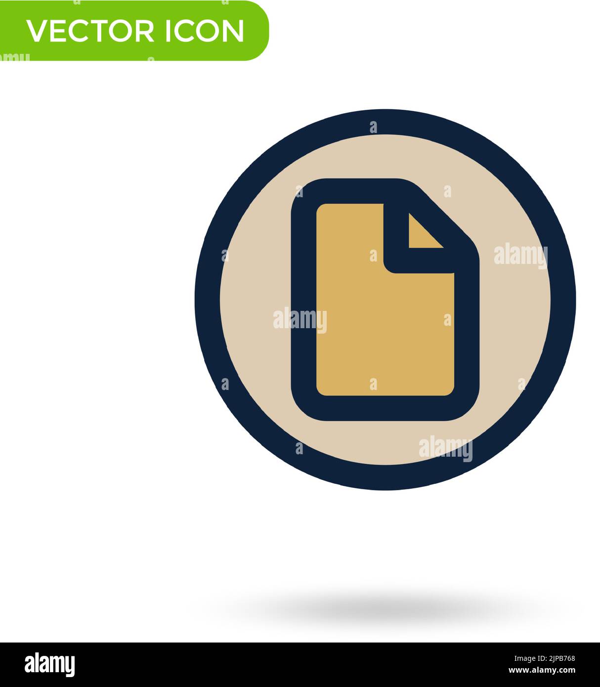 document page icon. minimal and creative icon isolated on white ...