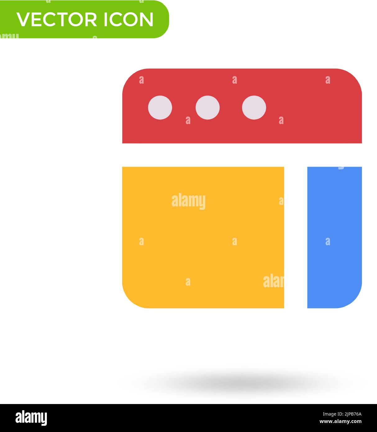 browser window icon. minimal and creative icon isolated on white ...