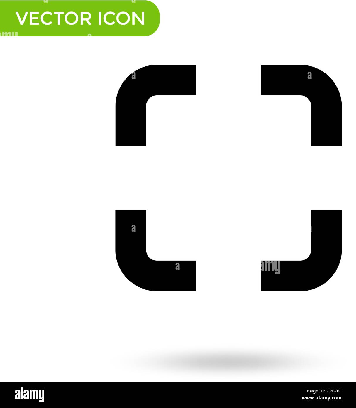 QR code scanner icon. minimal and creative icon isolated on white ...