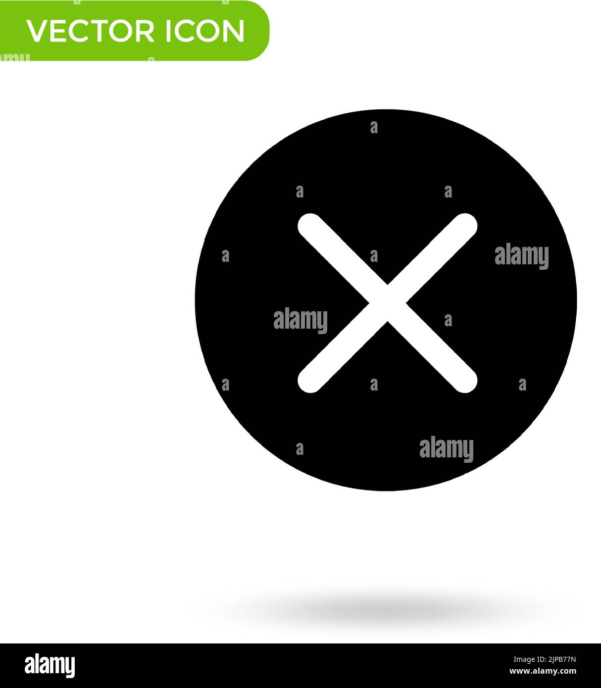 cancel cross icon. minimal and creative icon isolated on white ...