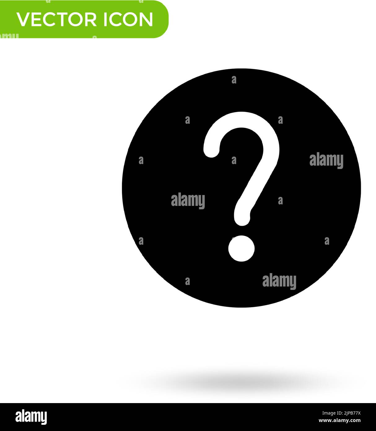 question mark icon. minimal and creative icon isolated on white ...