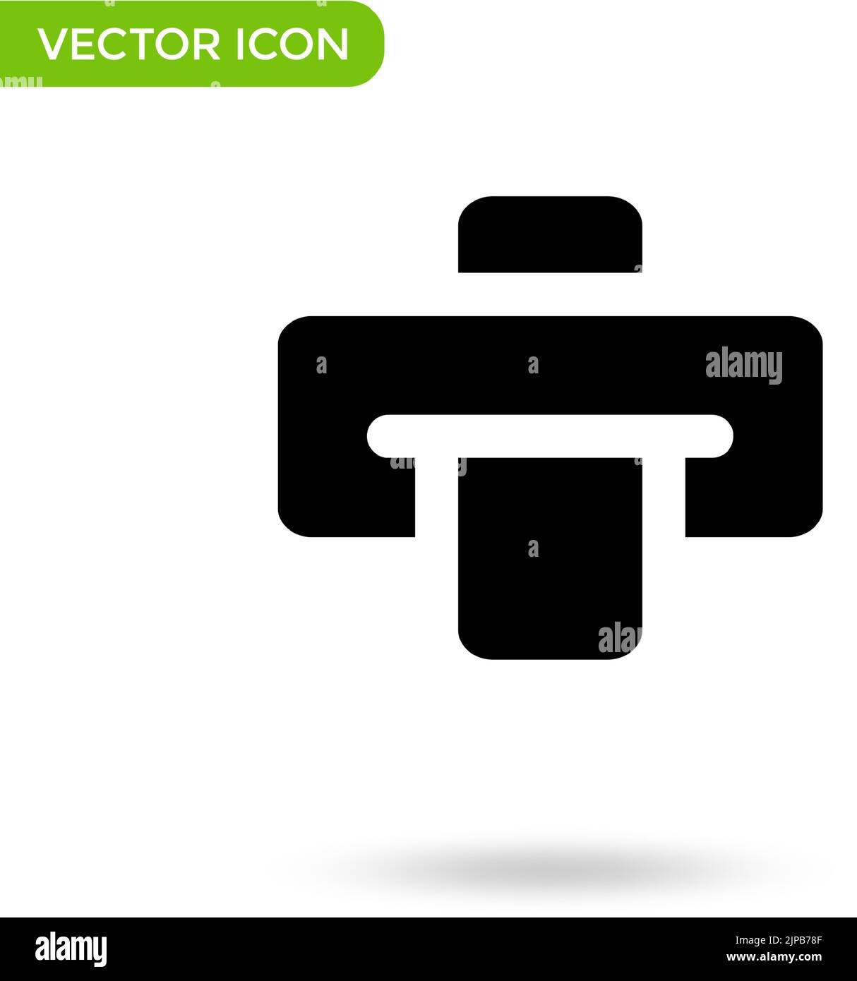 printer icon. minimal and creative icon isolated on white background ...