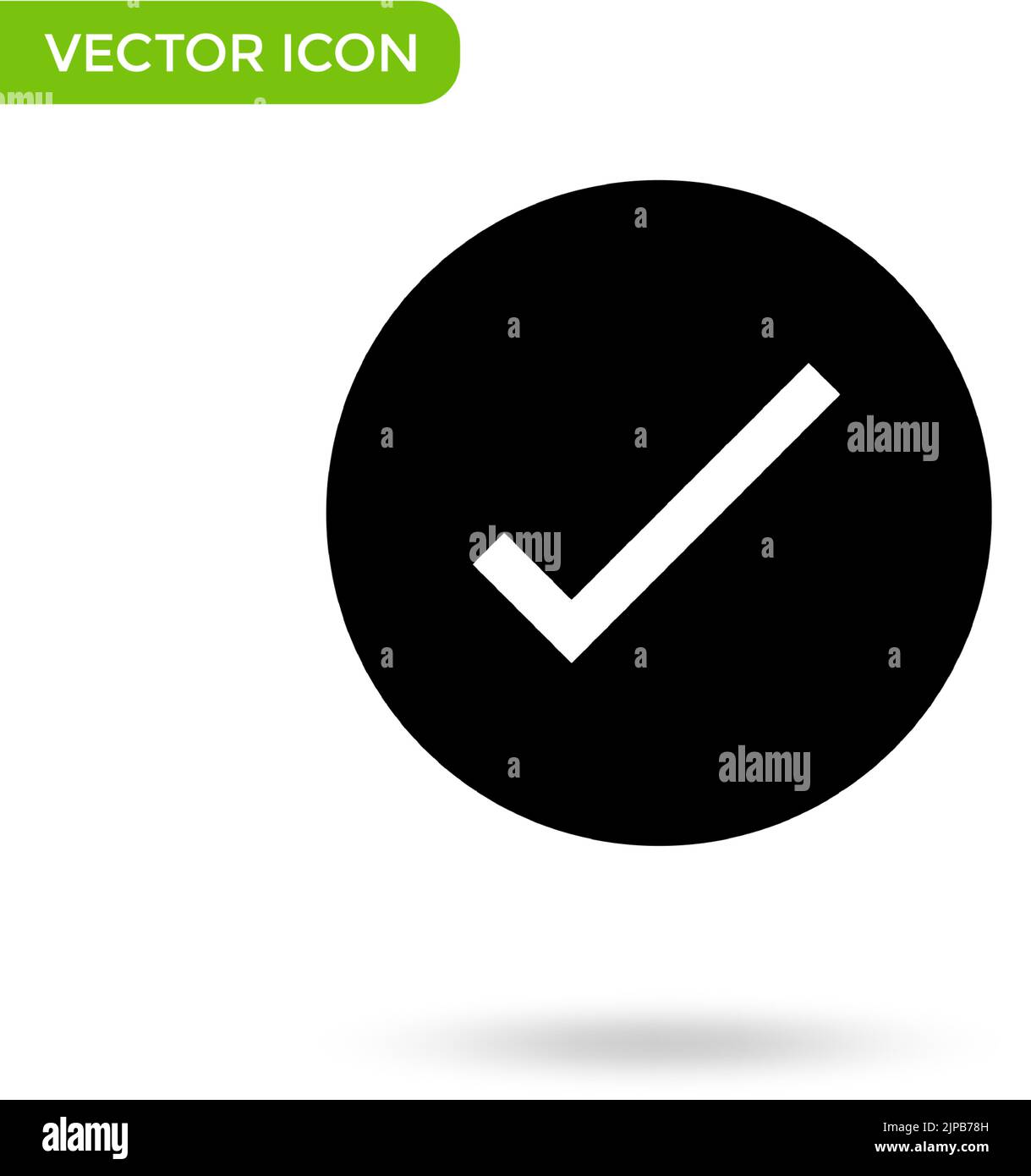 check icon. minimal and creative icon isolated on white background ...