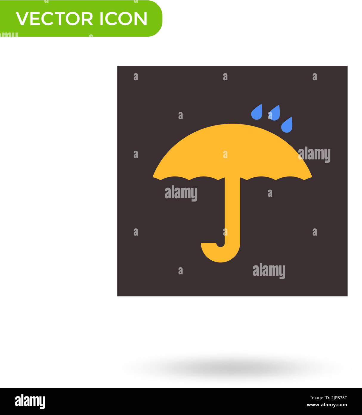 umbrella logistic icon. minimal and creative icon isolated on white ...