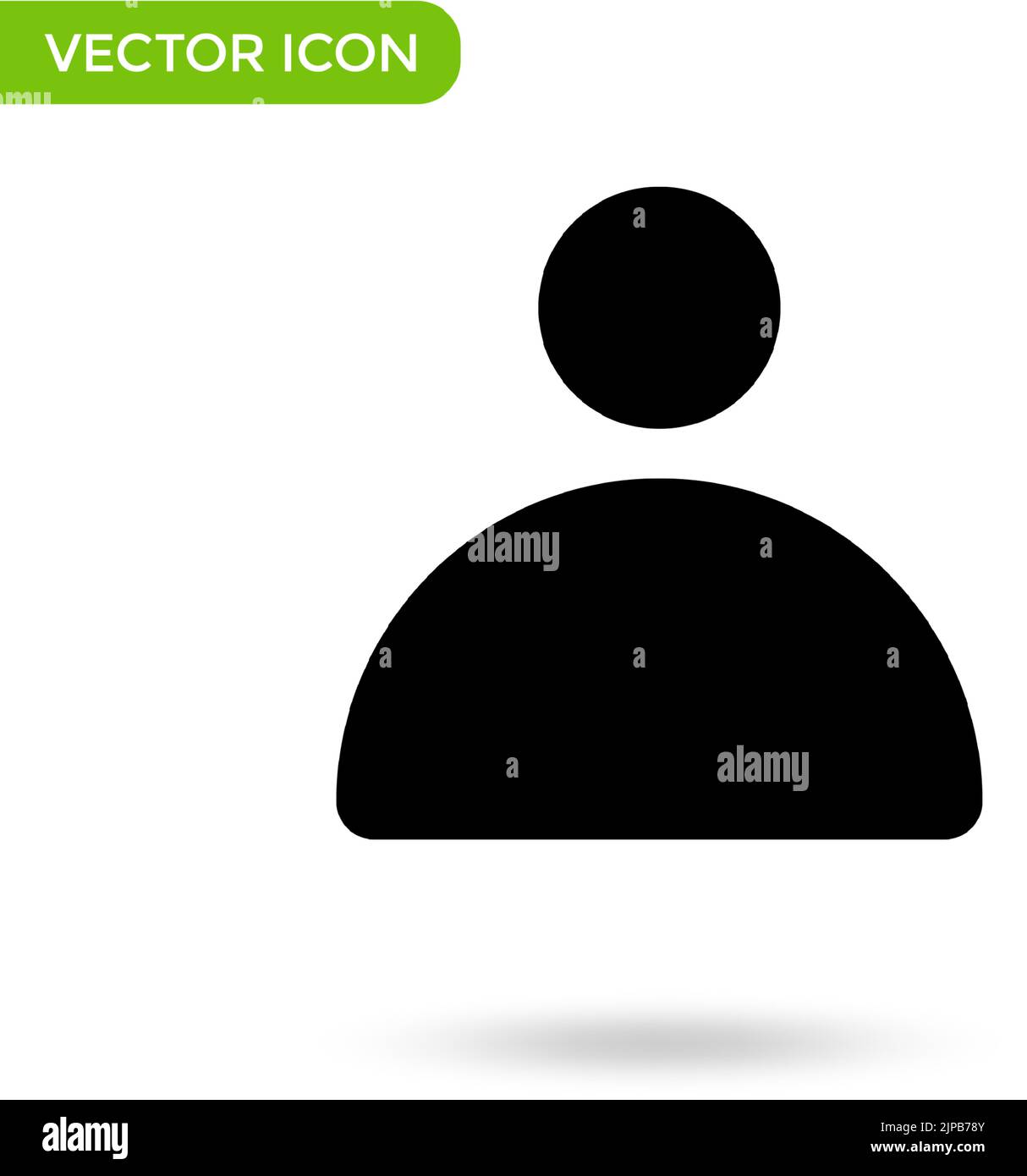 person icon. minimal and creative icon isolated on white background ...