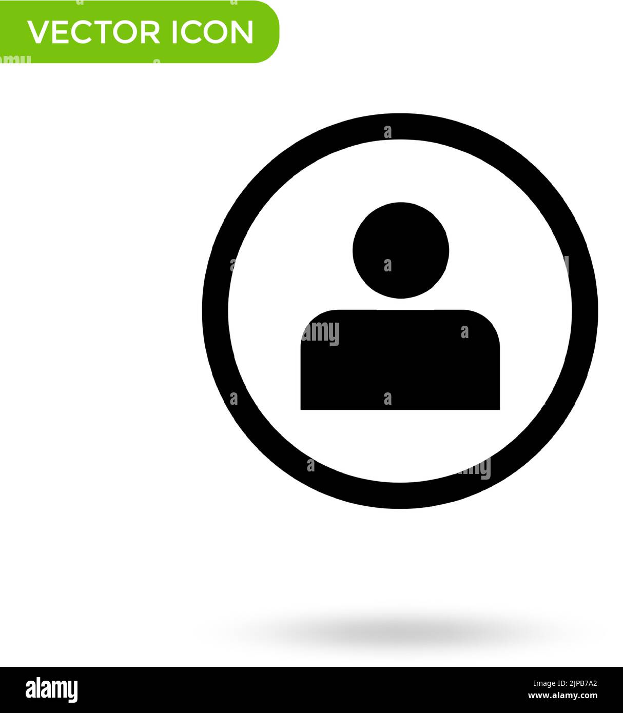 person icon. minimal and creative icon isolated on white background ...