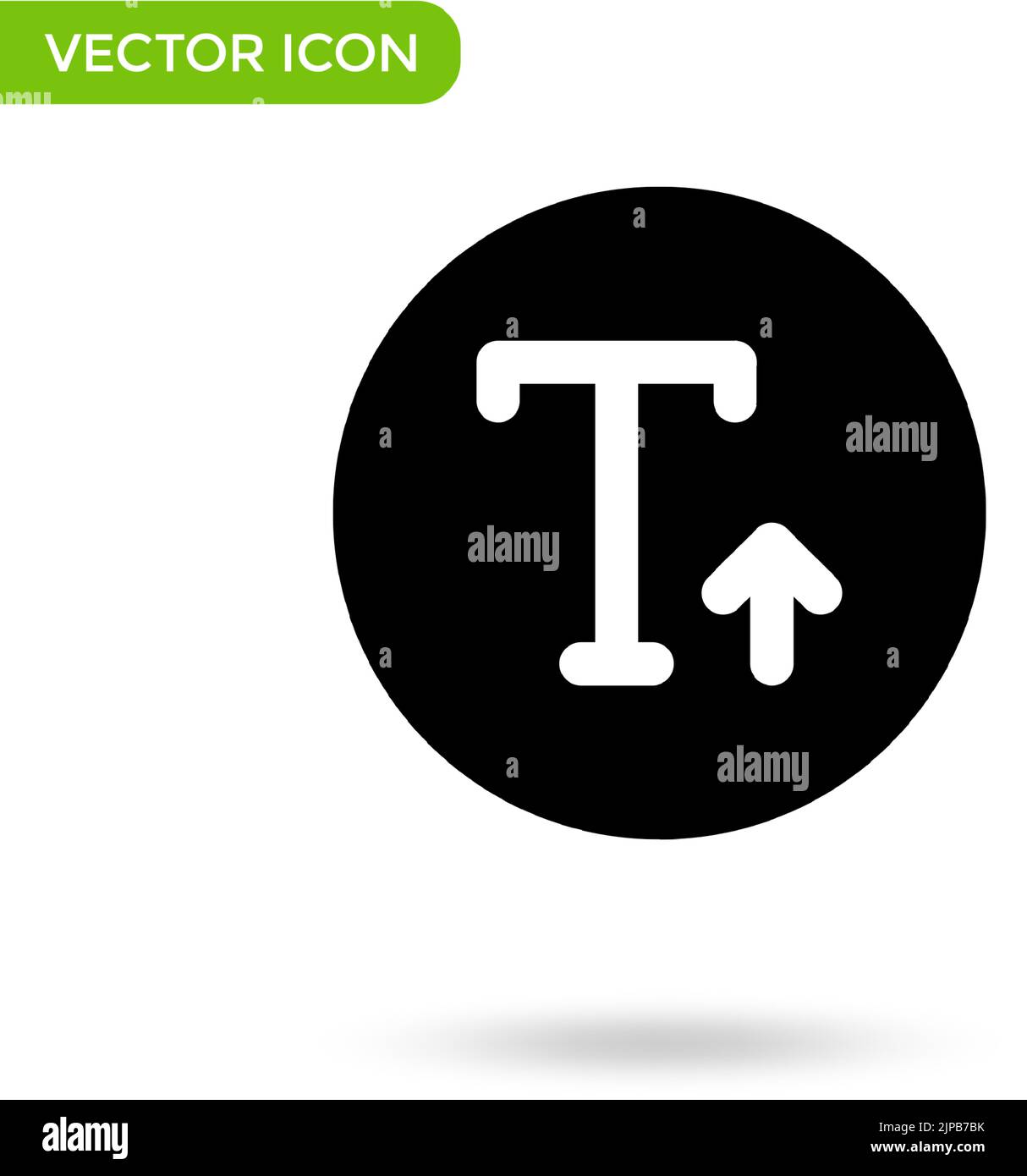 text resize icon letter t. minimal and creative icon isolated on white background. vector ...