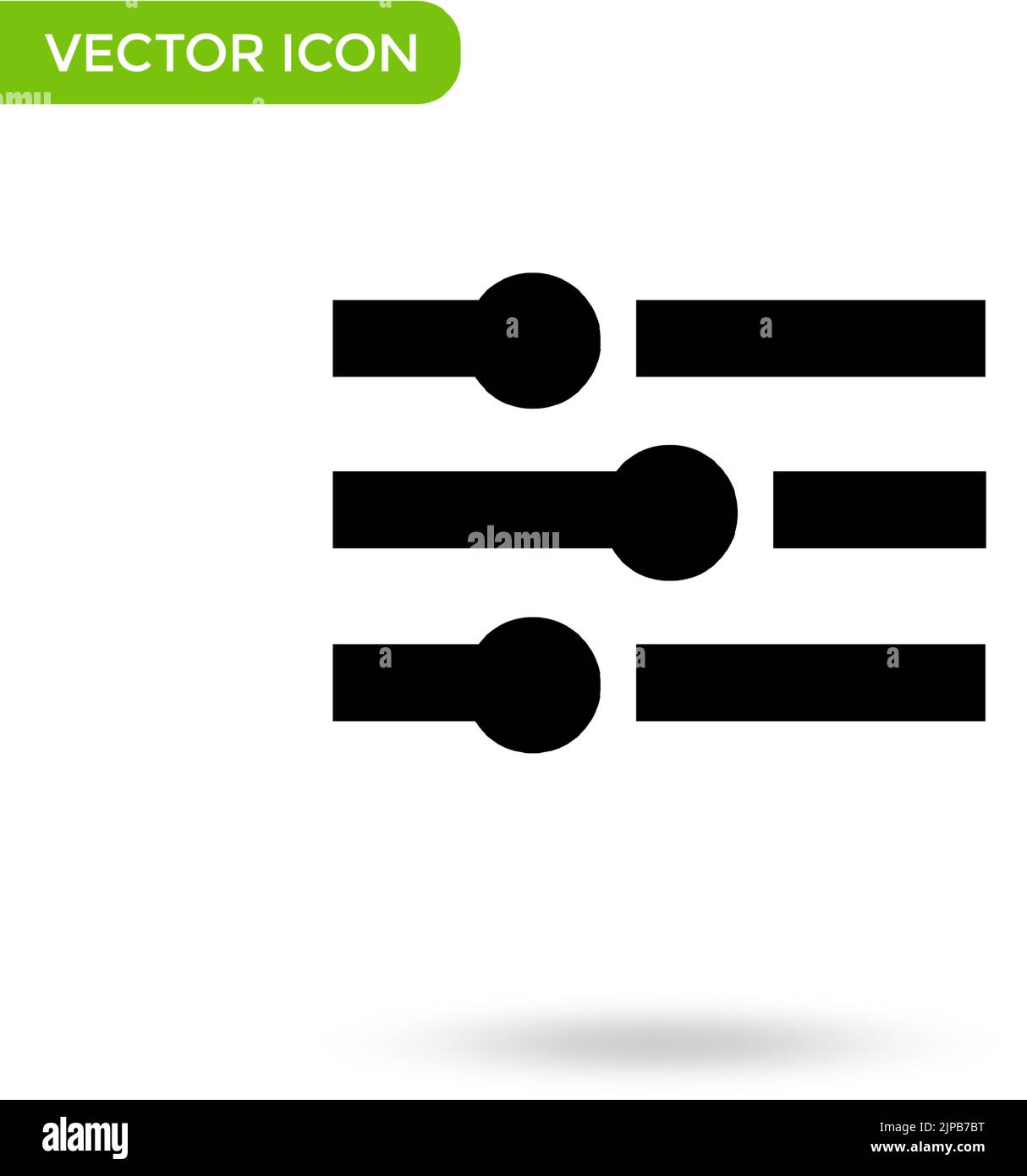 control panel slide equalizer icon. minimal and creative icon isolated ...