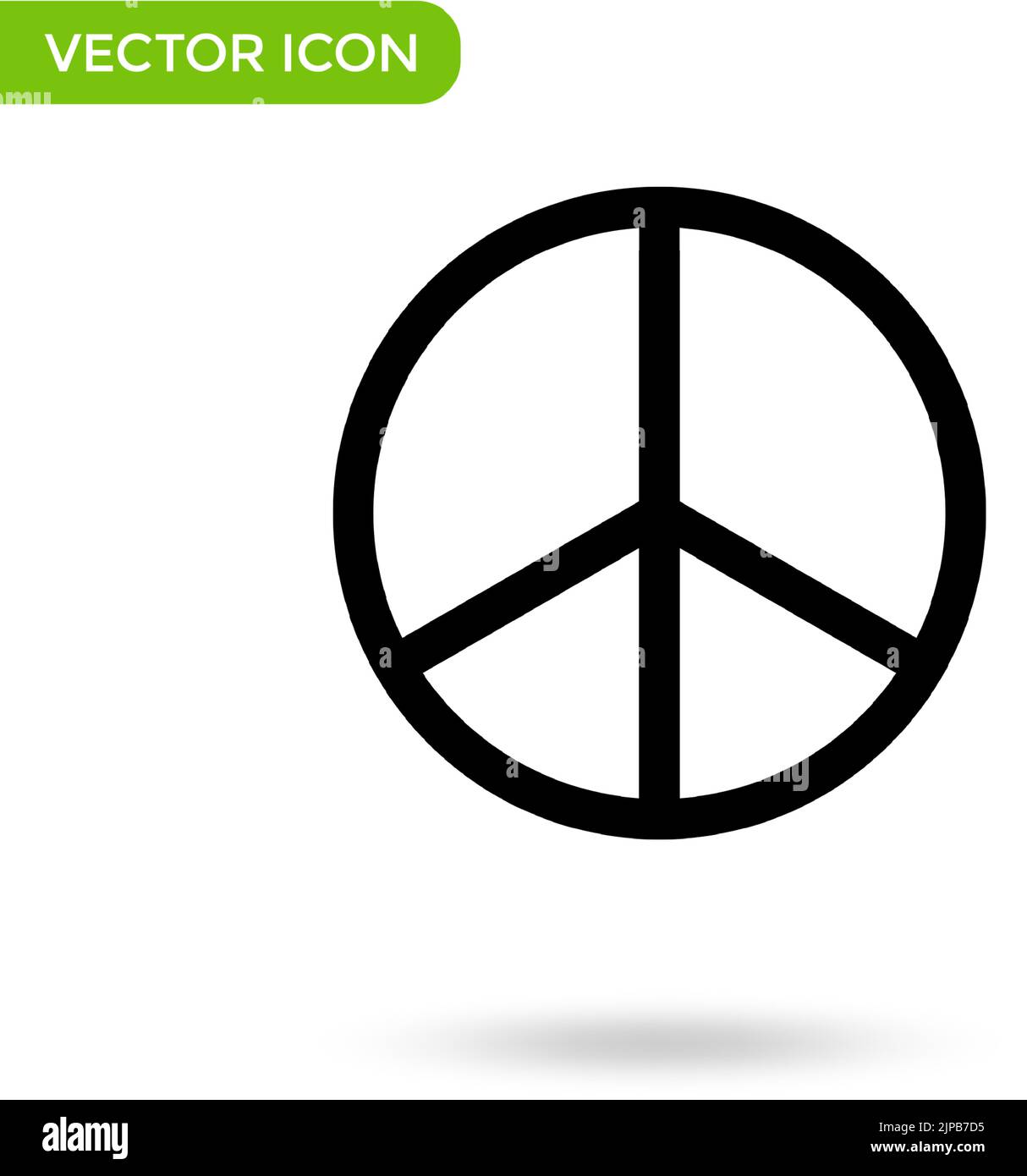 peace icon. minimal and creative icon isolated on white background ...