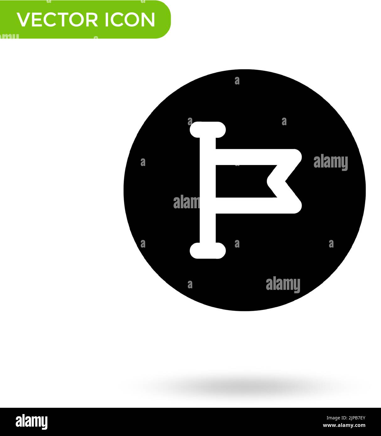 flag icon. minimal and creative icon isolated on white background ...