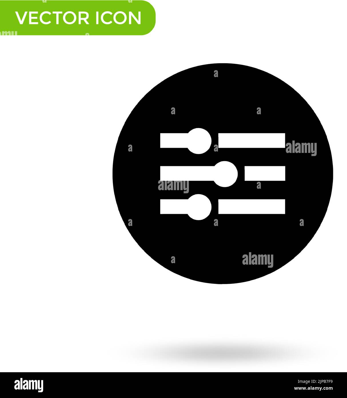 control panel slide equalizer icon. minimal and creative icon isolated ...