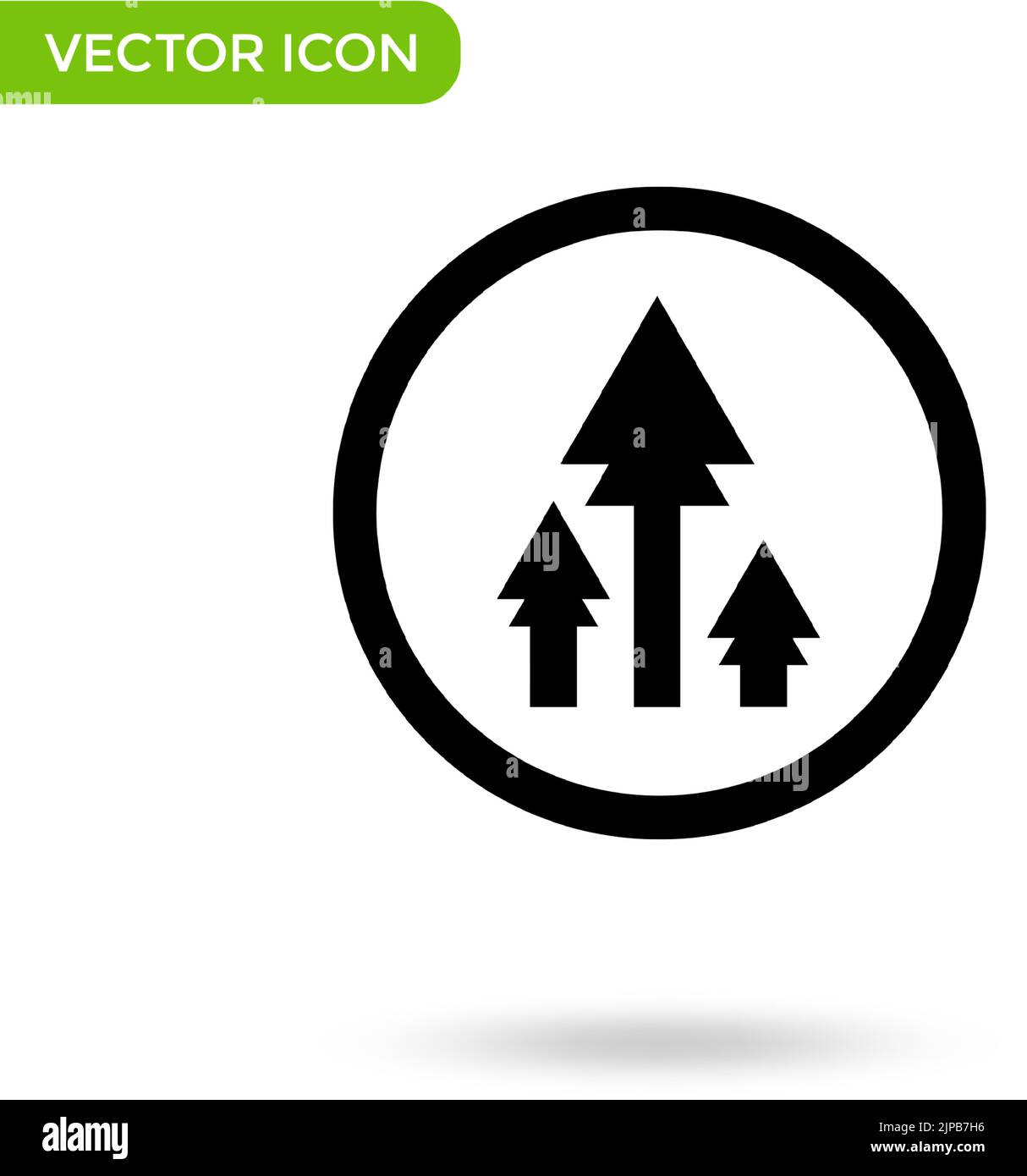 three arrow top icon. minimal and creative icon isolated on white ...