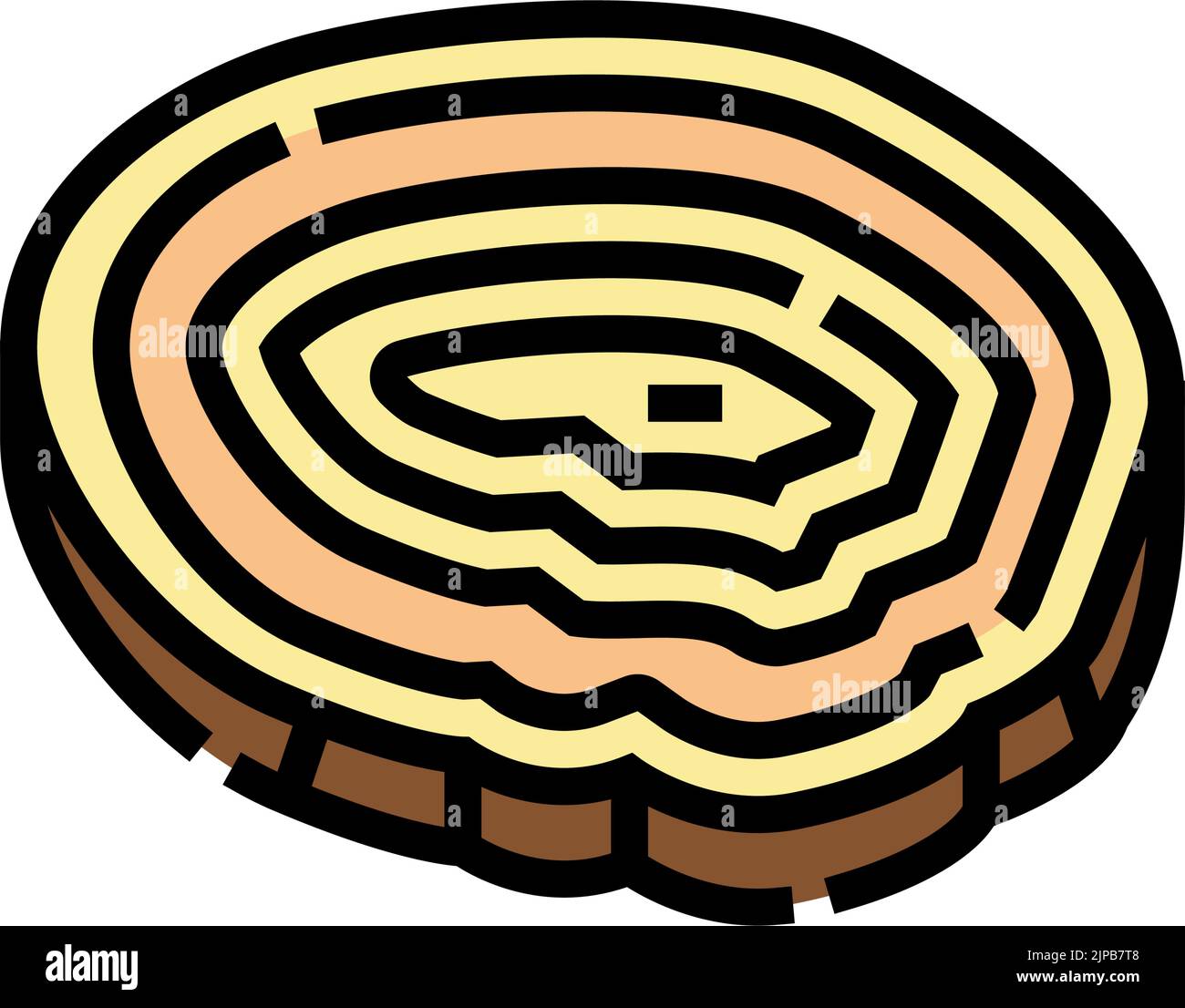 piece wood timber color icon vector illustration Stock Vector Image ...