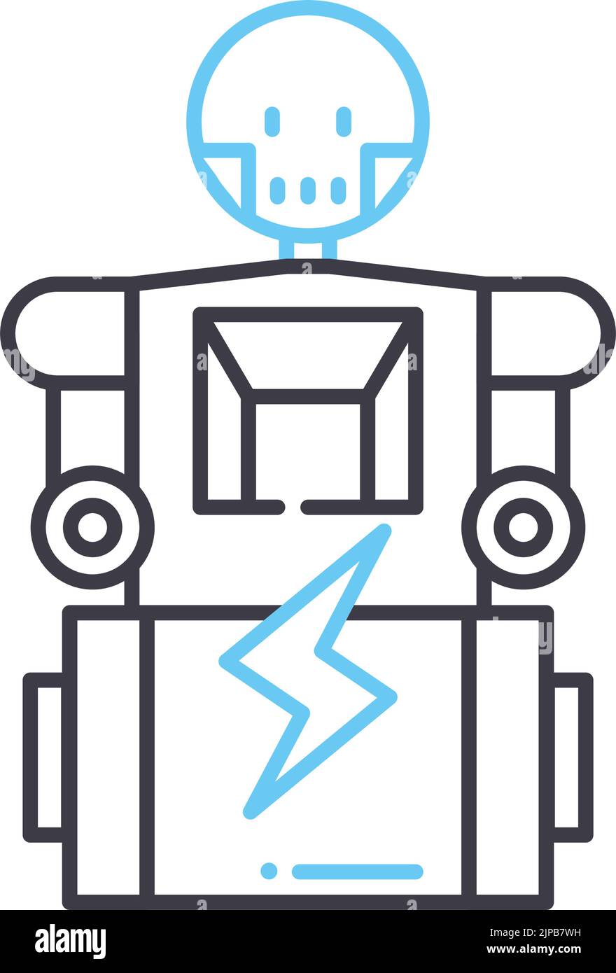 rechargeable battery line icon, outline symbol, vector illustration ...