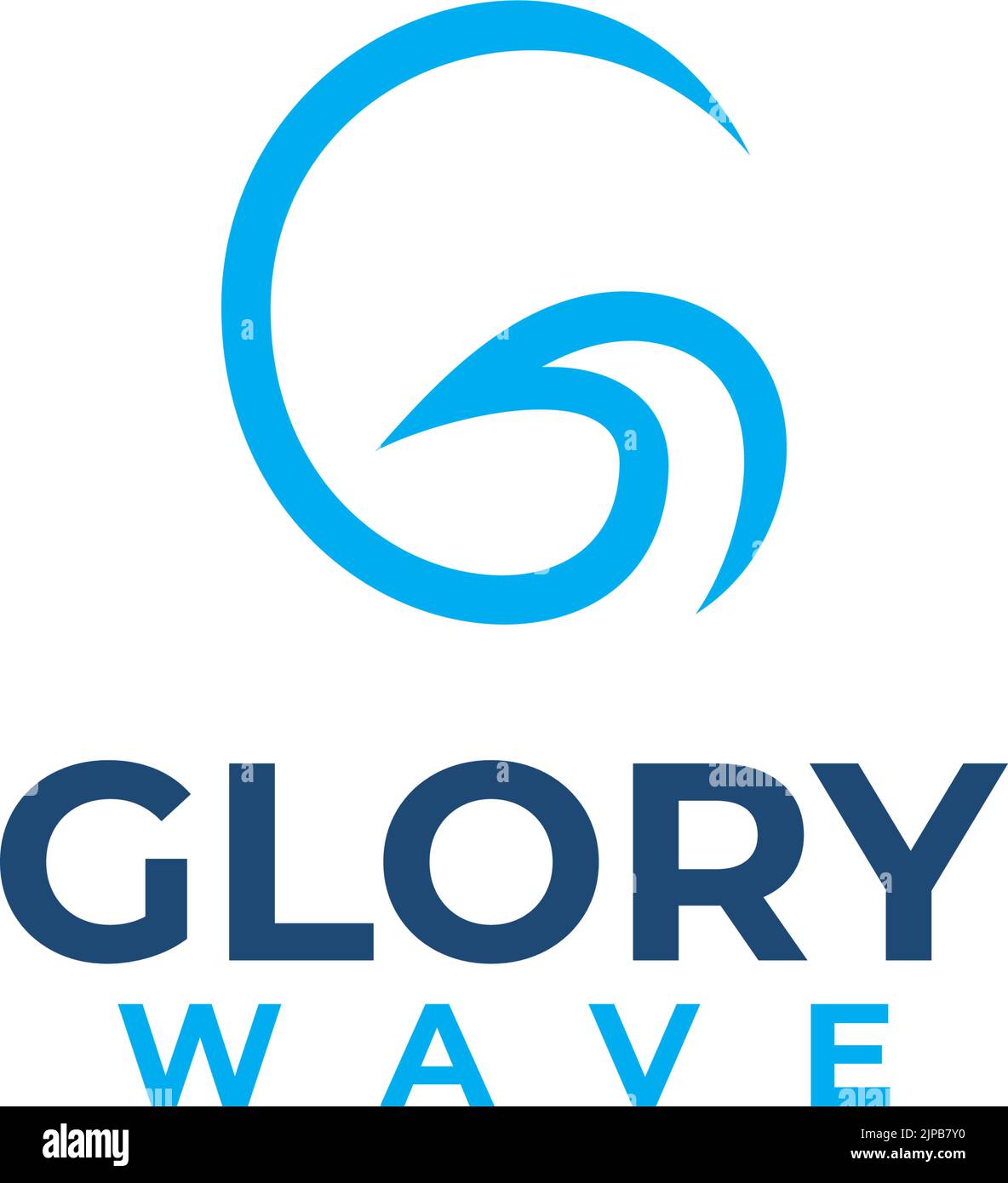 G letter for glory wave icon vector logo design Stock Vector Image & Art - Alamy