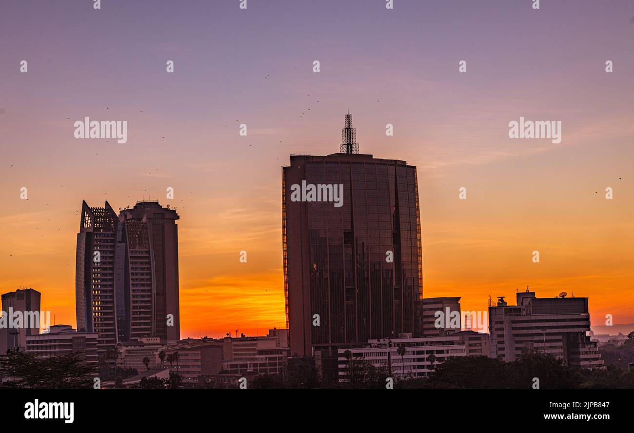 Modern Nairobi Cityscape capital city of Kenya East Africa Landscapes ...