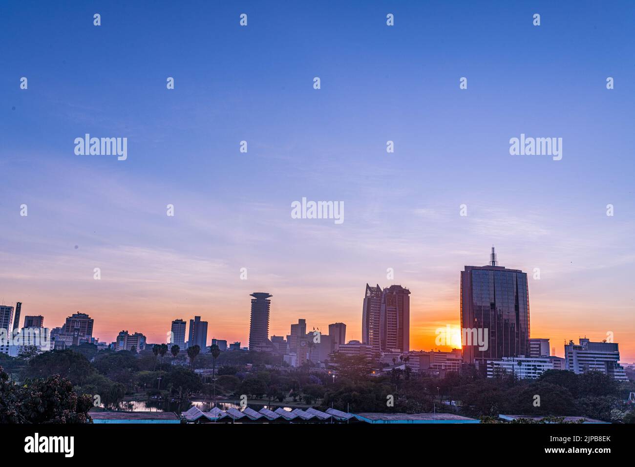 Modern Nairobi Cityscape capital city of Kenya East Africa Landscapes ...