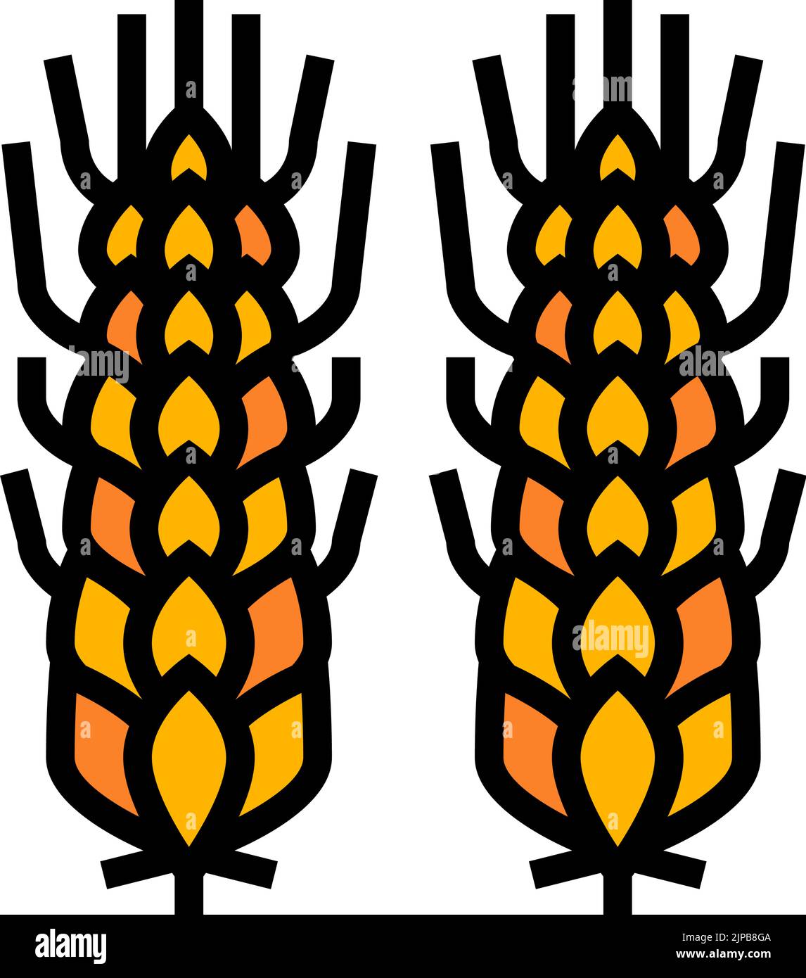 Wheat Beer Drink Color Icon Vector Illustration Stock Vector Image And Art Alamy