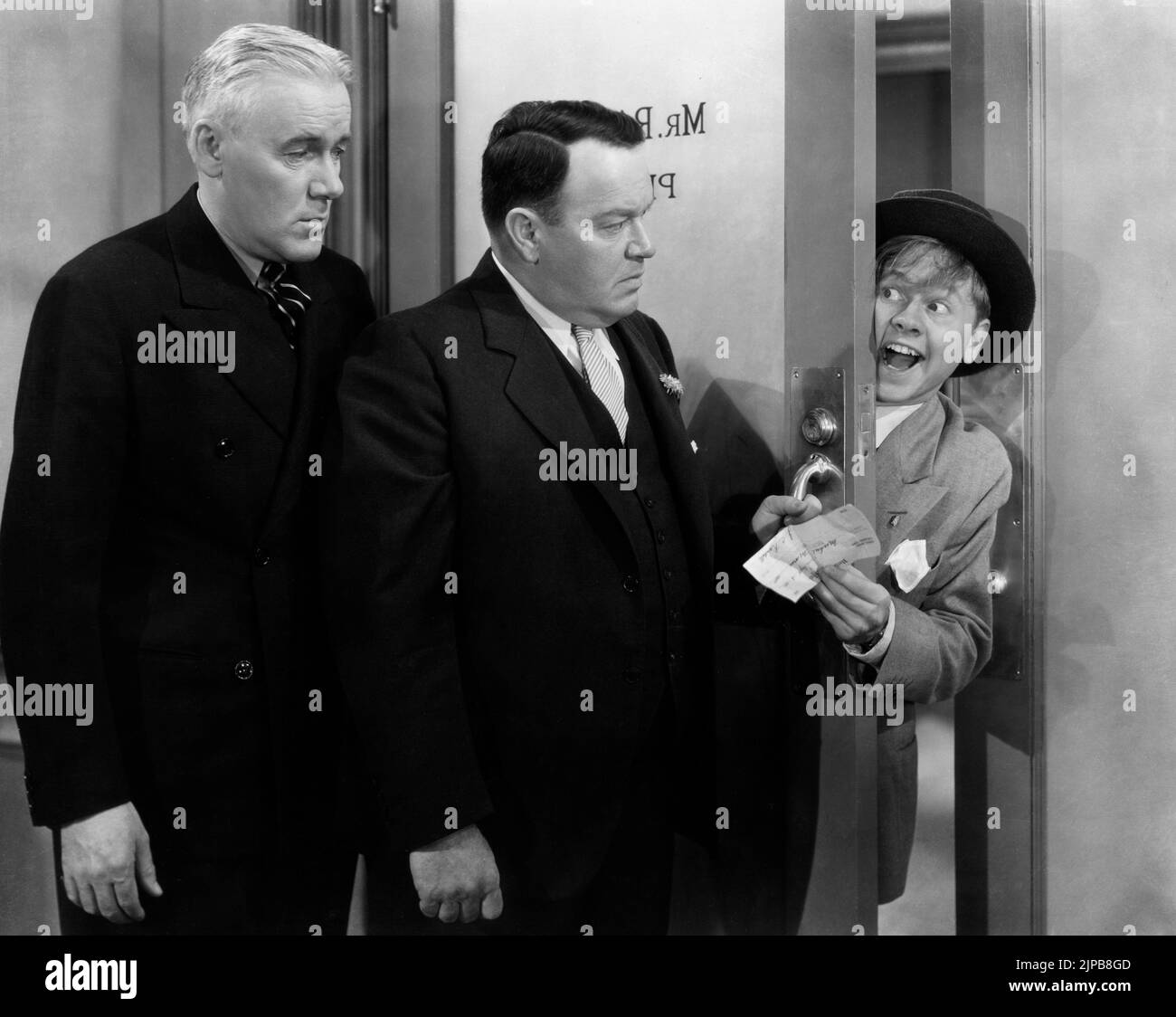 Joseph Crehan (left), Mickey Rooney (right), on-set of the Film, "Babes ...