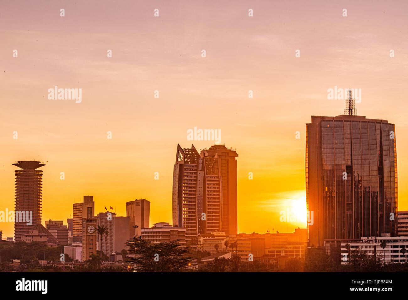 Modern Nairobi Cityscape capital city of Kenya East Africa Landscapes ...