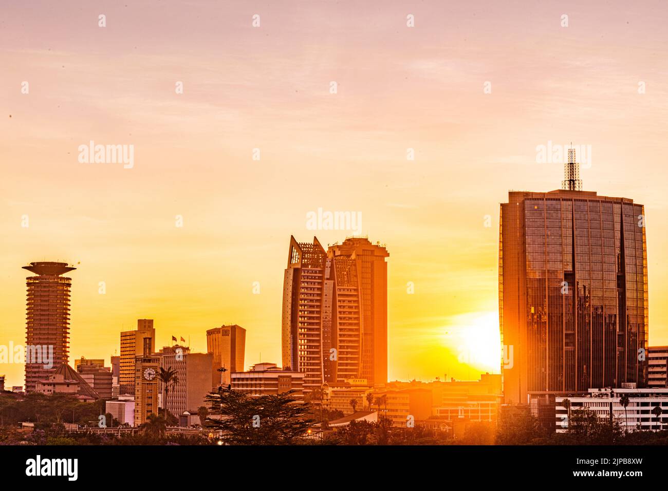 Modern Nairobi Cityscape capital city of Kenya East Africa Landscapes ...