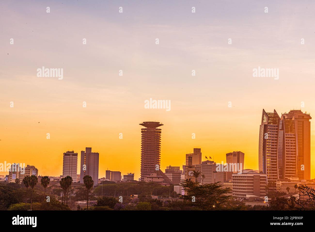 Modern Nairobi Cityscape capital city of Kenya East Africa Landscapes ...