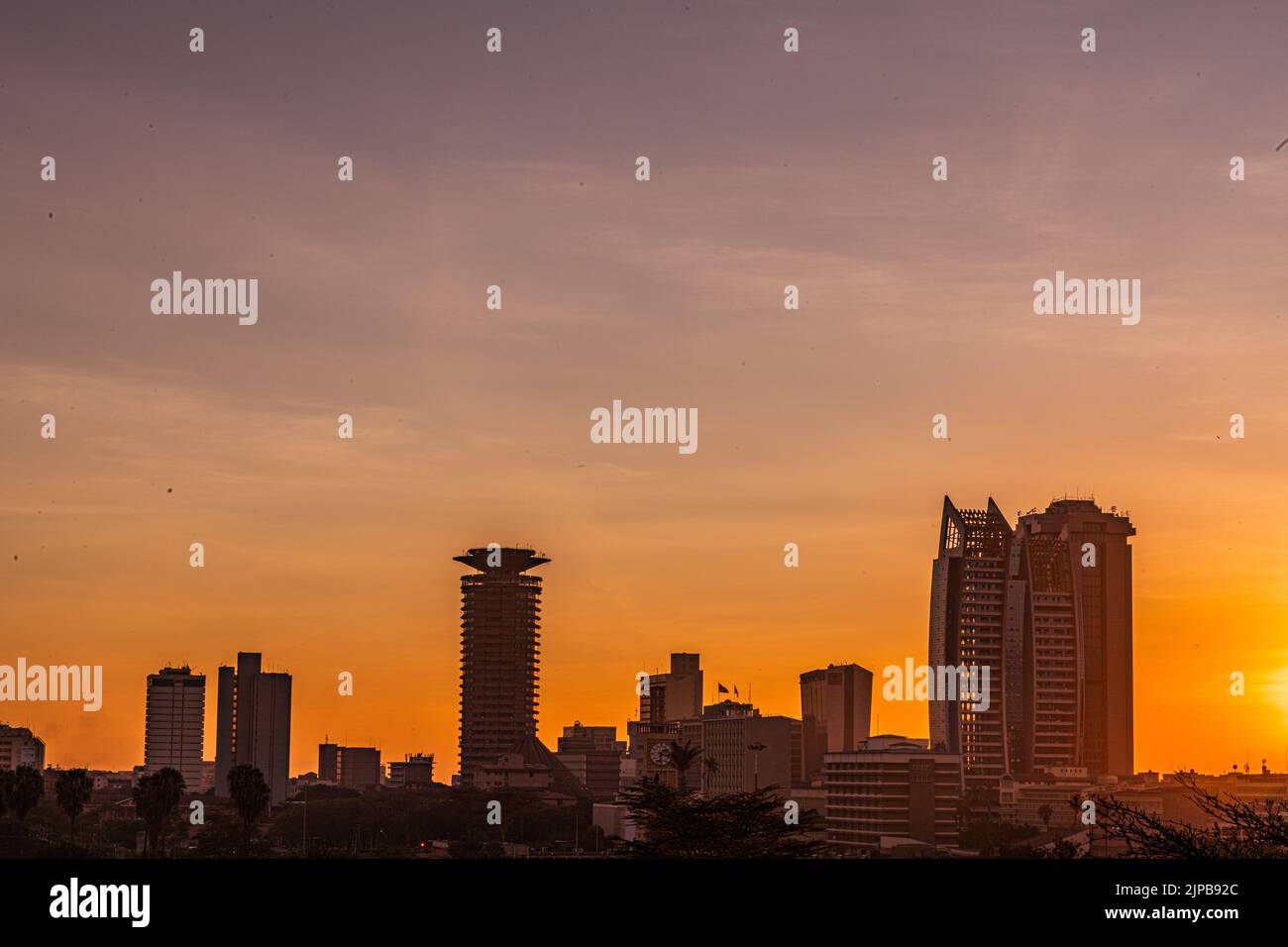 Modern Nairobi Cityscape capital city of Kenya East Africa Landscapes ...