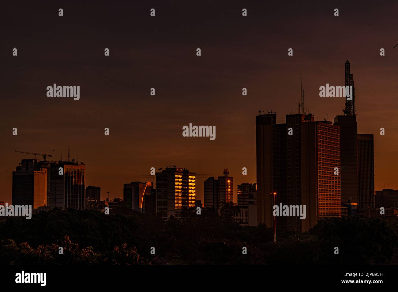 Modern Nairobi Cityscape capital city of Kenya East Africa Landscapes ...