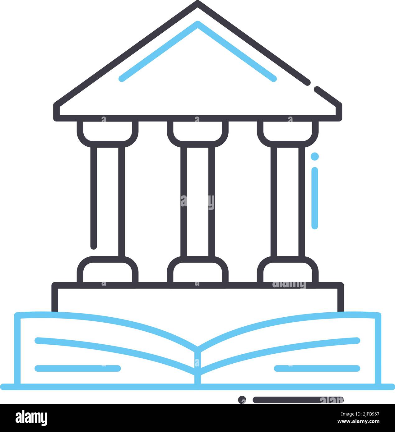 Laws And Regulations Line Icon Outline Symbol Vector Illustration