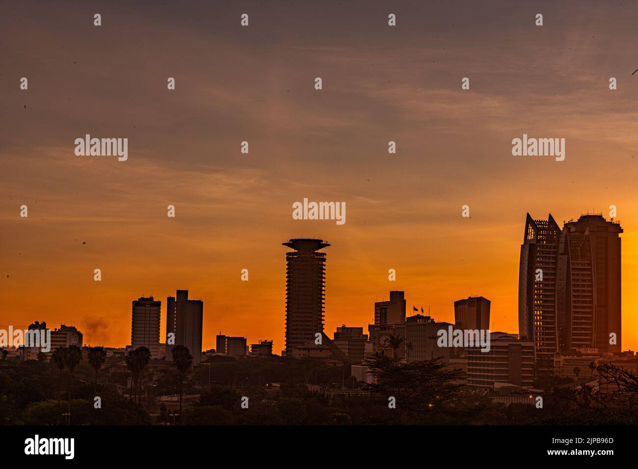 Modern Nairobi Cityscape capital city of Kenya East Africa Landscapes ...