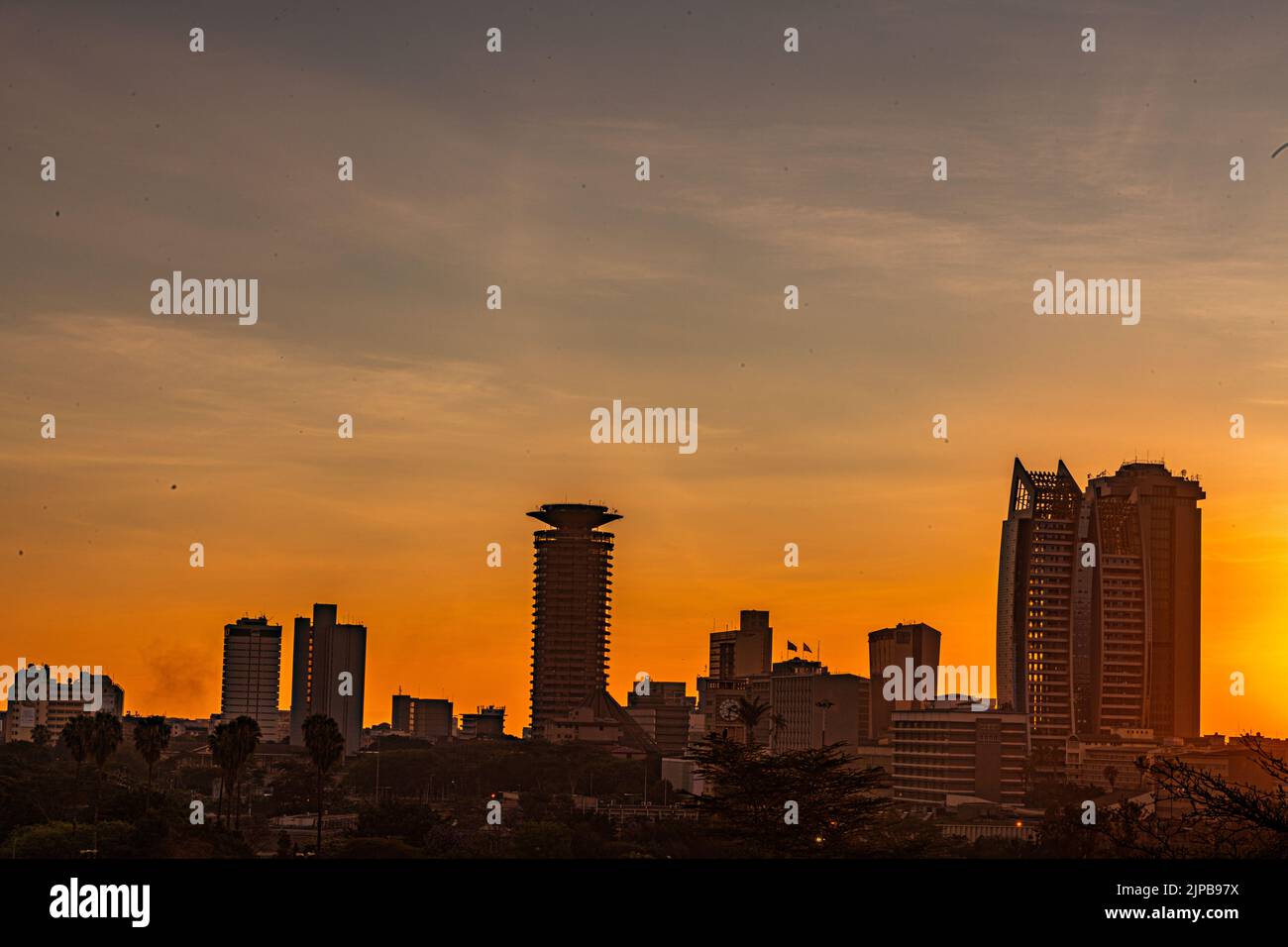 Modern Nairobi Cityscape capital city of Kenya East Africa Landscapes ...