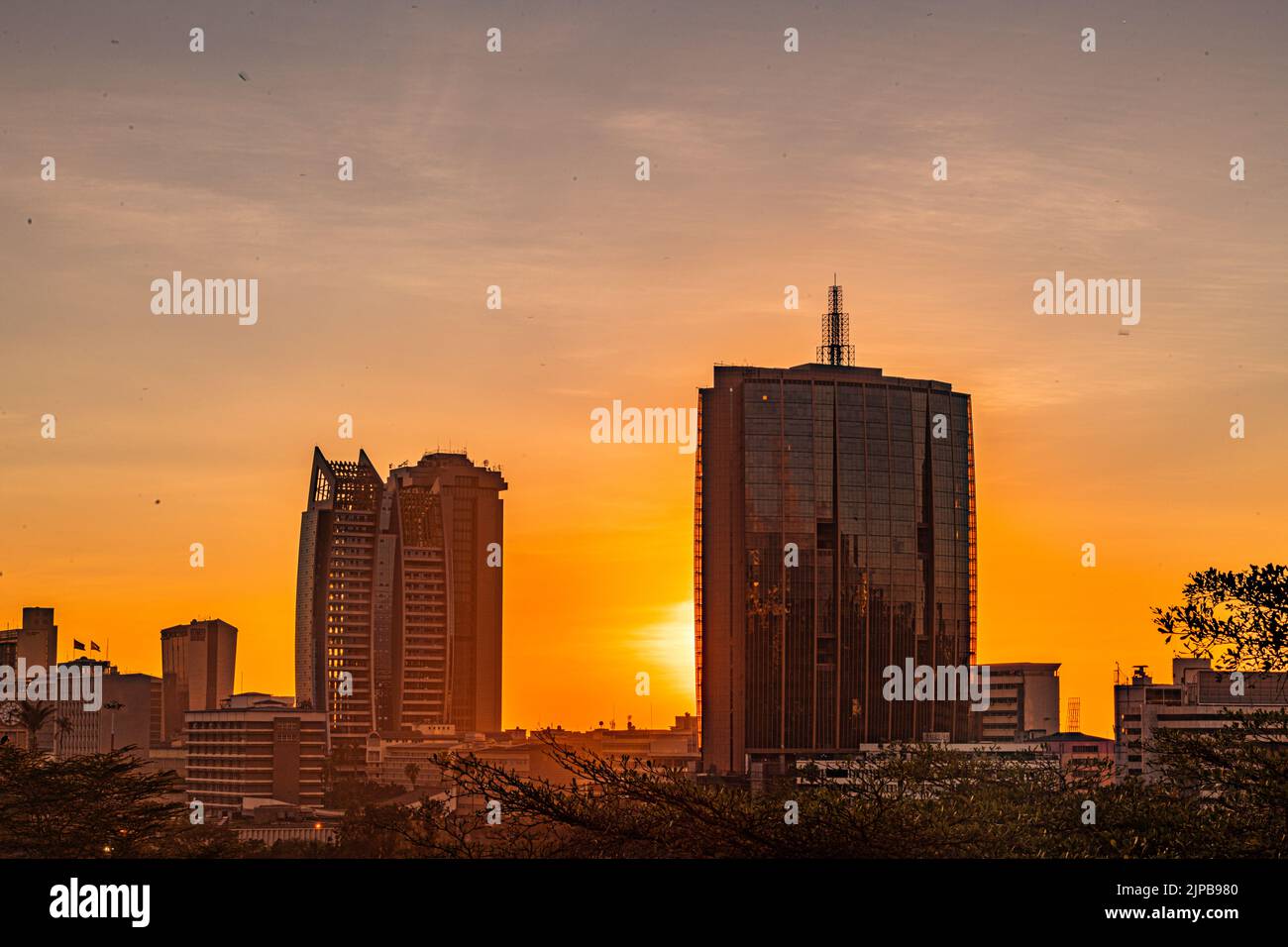 Modern Nairobi Cityscape capital city of Kenya East Africa Landscapes ...