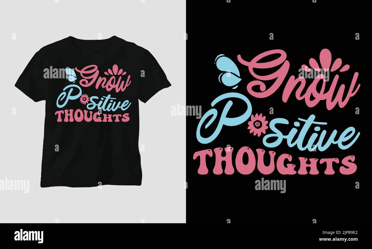 Wavy Retro Groovy T-shirt Design Stock Vector Image & Art - Alamy