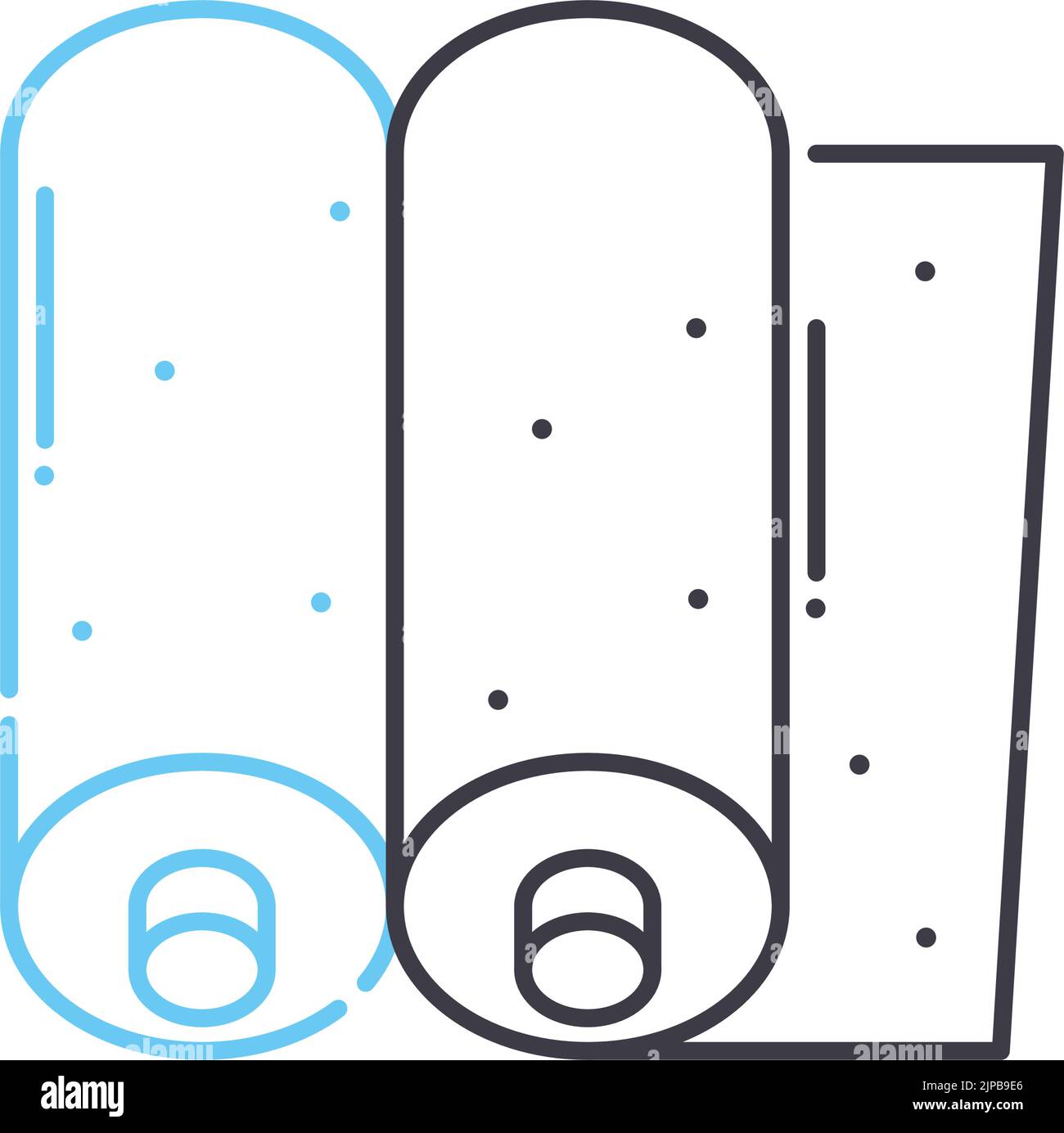 textile line icon, outline symbol, vector illustration, concept sign ...