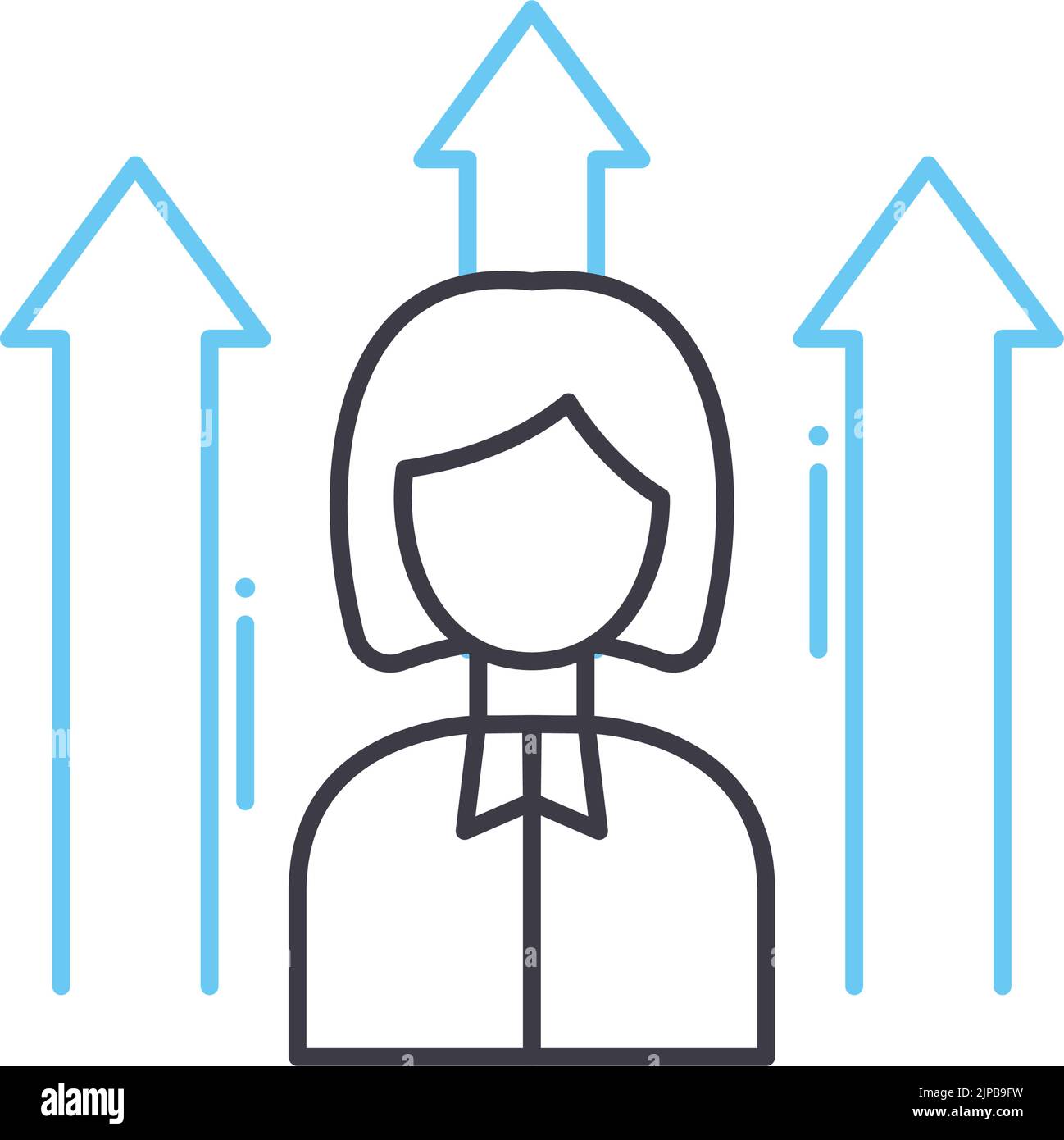 personal motivation line icon, outline symbol, vector illustration, concept sign Stock Vector ...