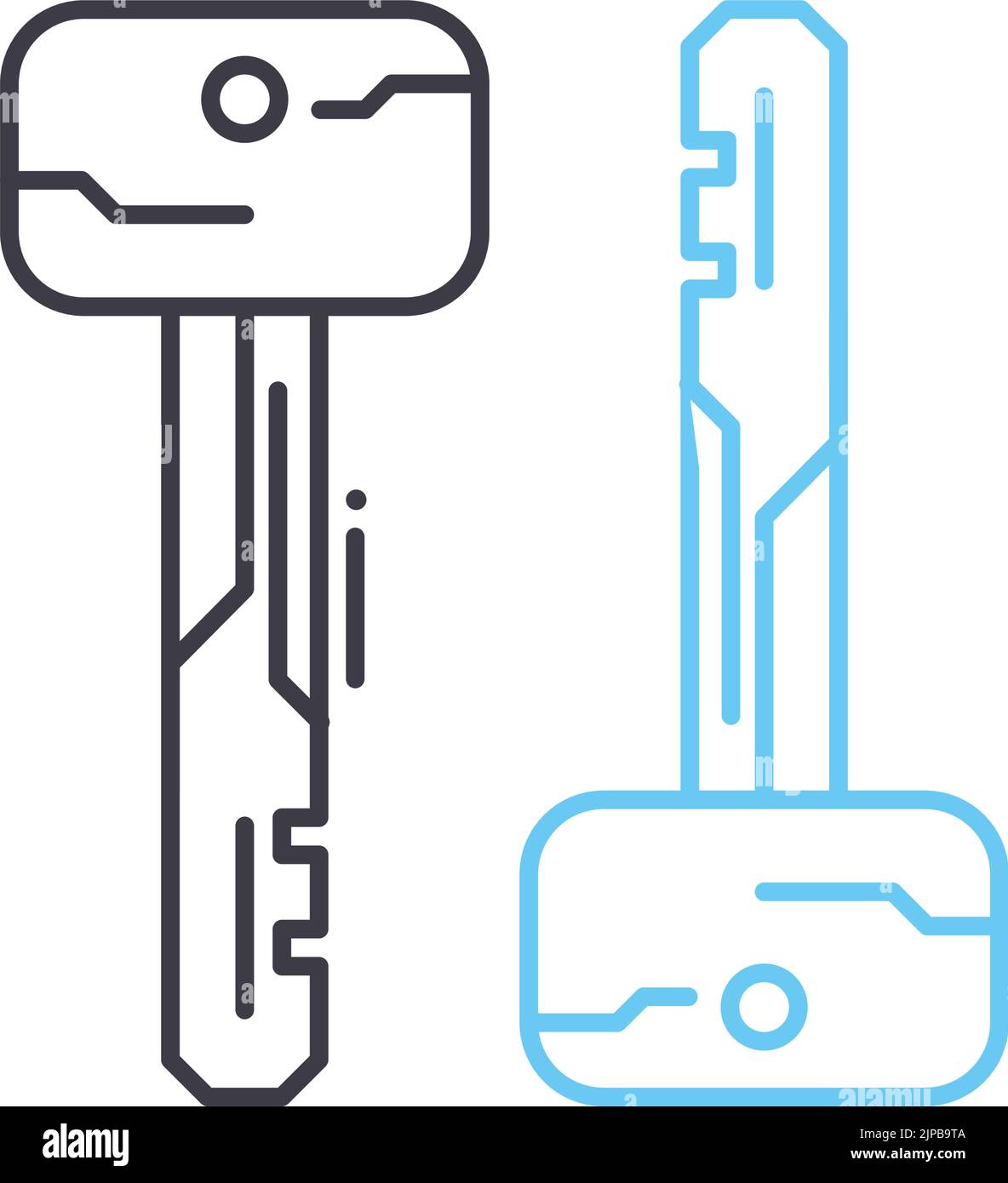 Key hole turn Stock Vector Images - Alamy