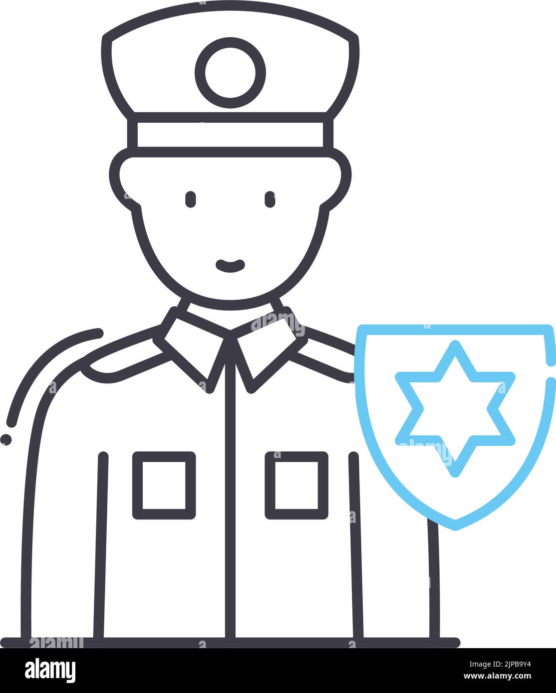 Police outline Stock Vector Images - Alamy