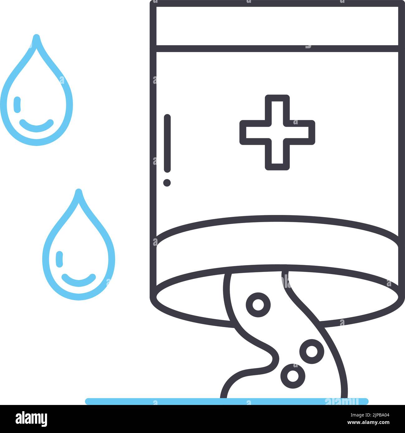 pharmaceutical line icon, outline symbol, vector illustration, concept ...