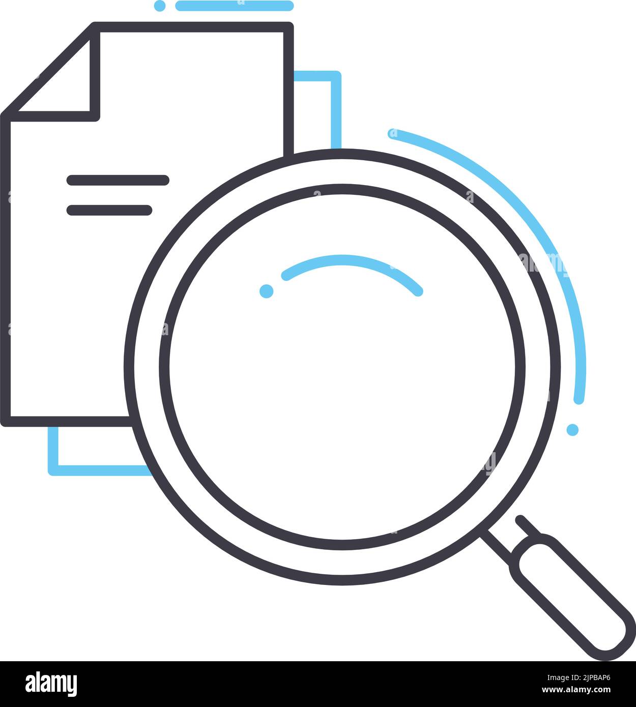 Magnifier pictogram hi-res stock photography and images - Alamy